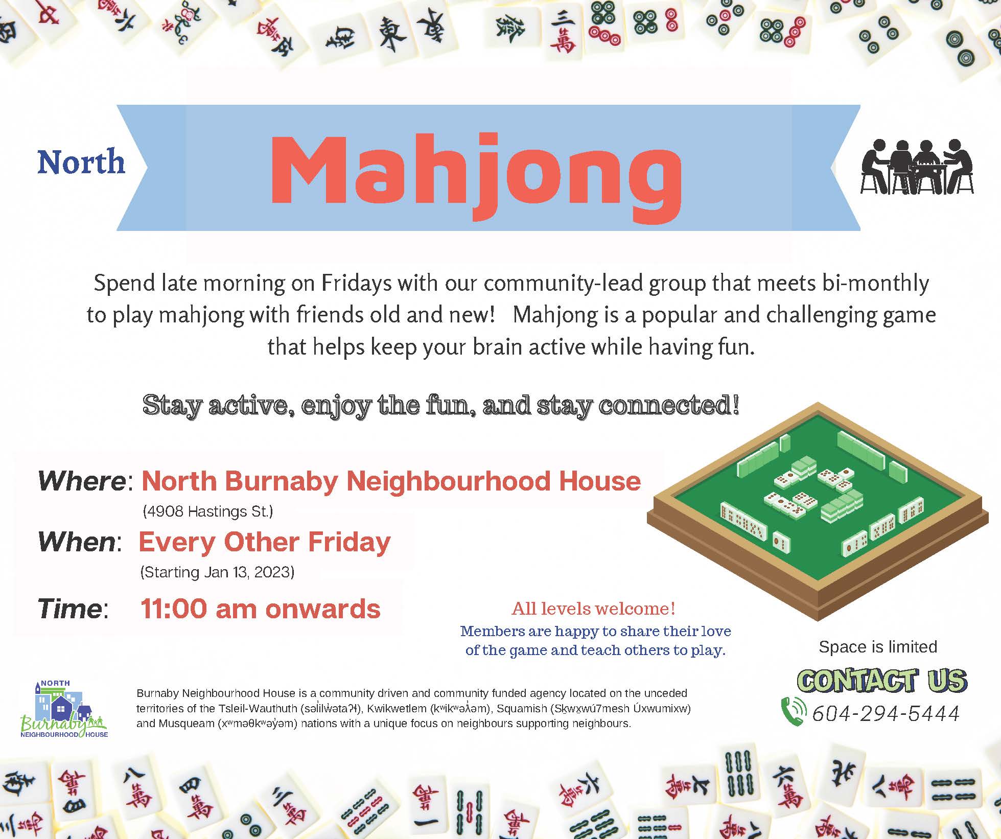 Get Involved - Seniors - Burnaby Neighbourhood House