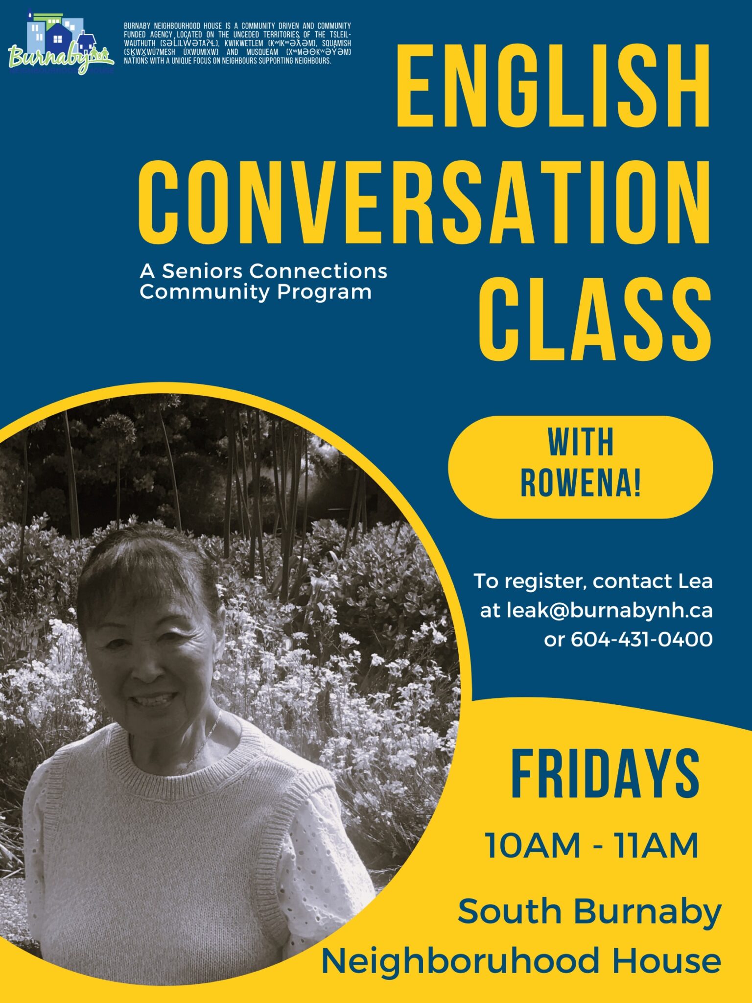 Get Involved - Seniors - Burnaby Neighbourhood House