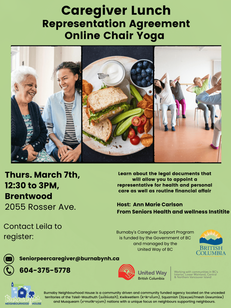 Get Involved - Seniors - Burnaby Neighbourhood House