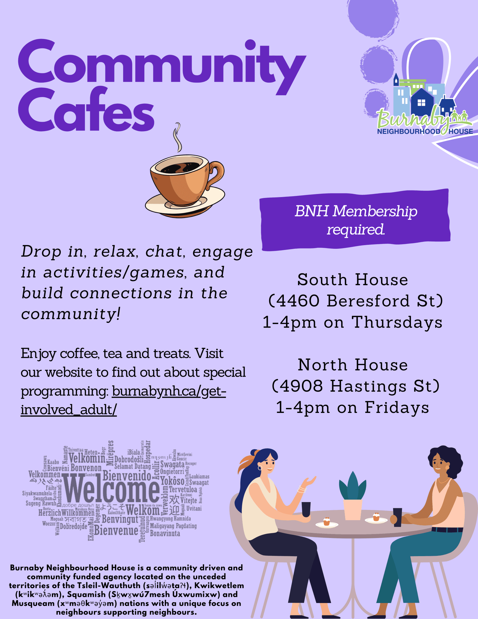 Get Involved - Seniors - Burnaby Neighbourhood House