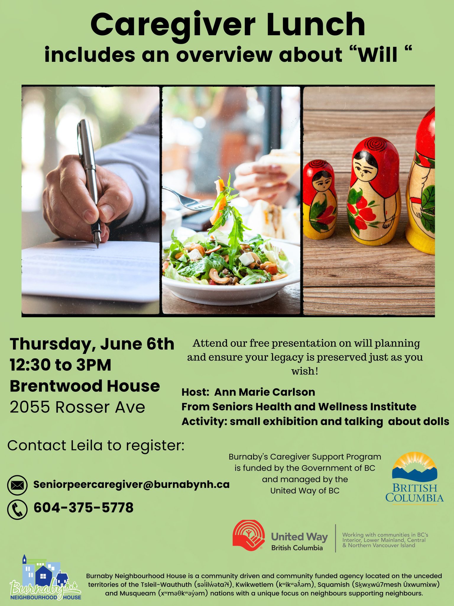 Get Involved - Seniors - Burnaby Neighbourhood House