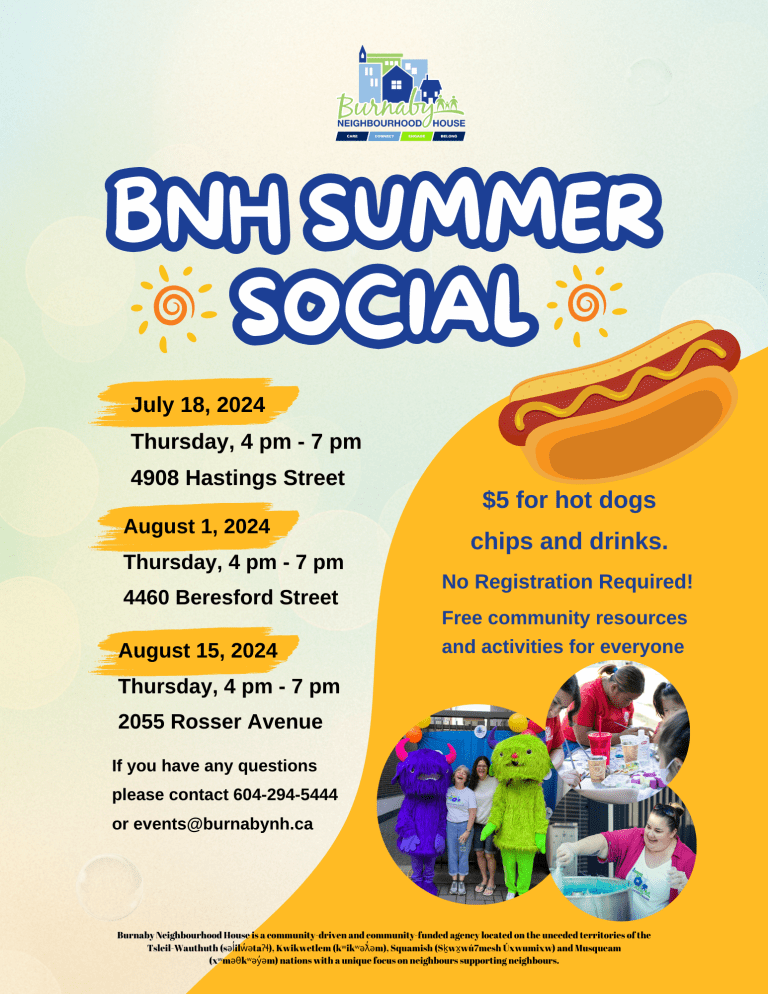 Get Involved - Adult - Burnaby Neighbourhood House