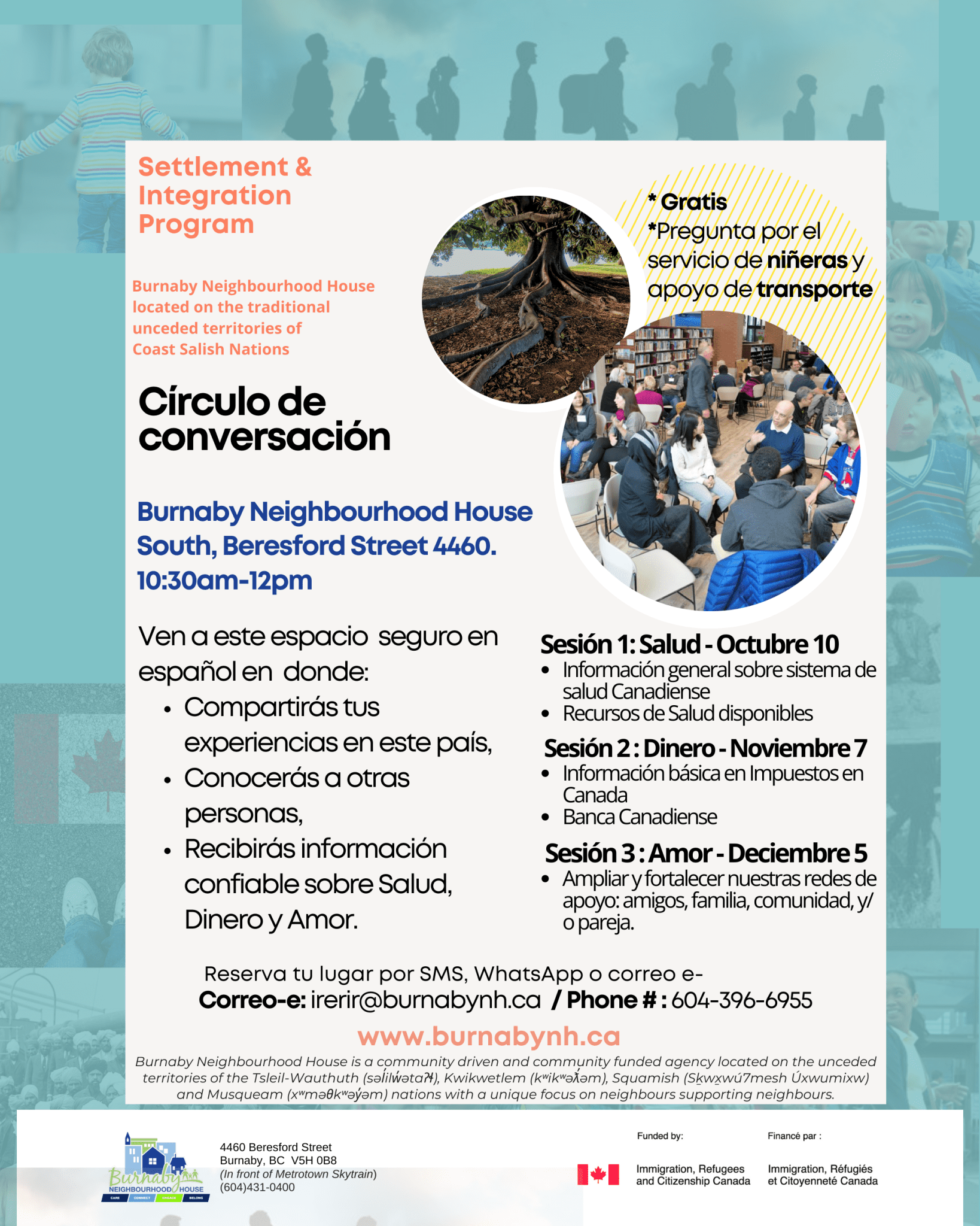 Newcomers Services - Burnaby Neighbourhood House