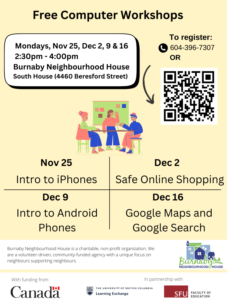 Get Involved - Seniors - Burnaby Neighbourhood House